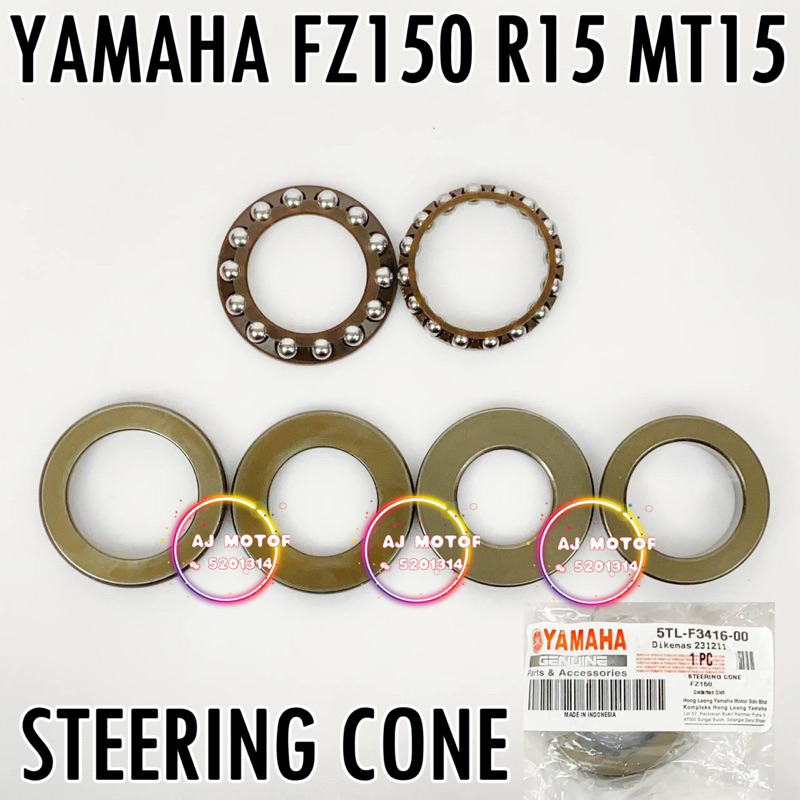 YAMAHA FZ150 MT15 R15 STEERING CONE SET BEARING FORK T HANDLE BAR MT-15 ...