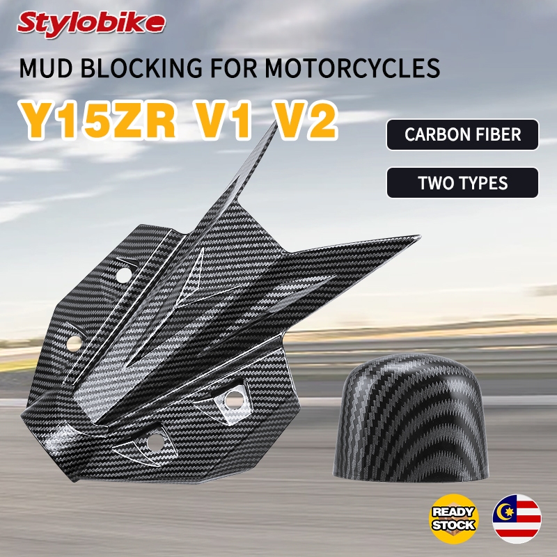 Y15ZR V1 V2 Rear Fender Exciter Carbon Rear Fender Ekor Cover Light Cap ...
