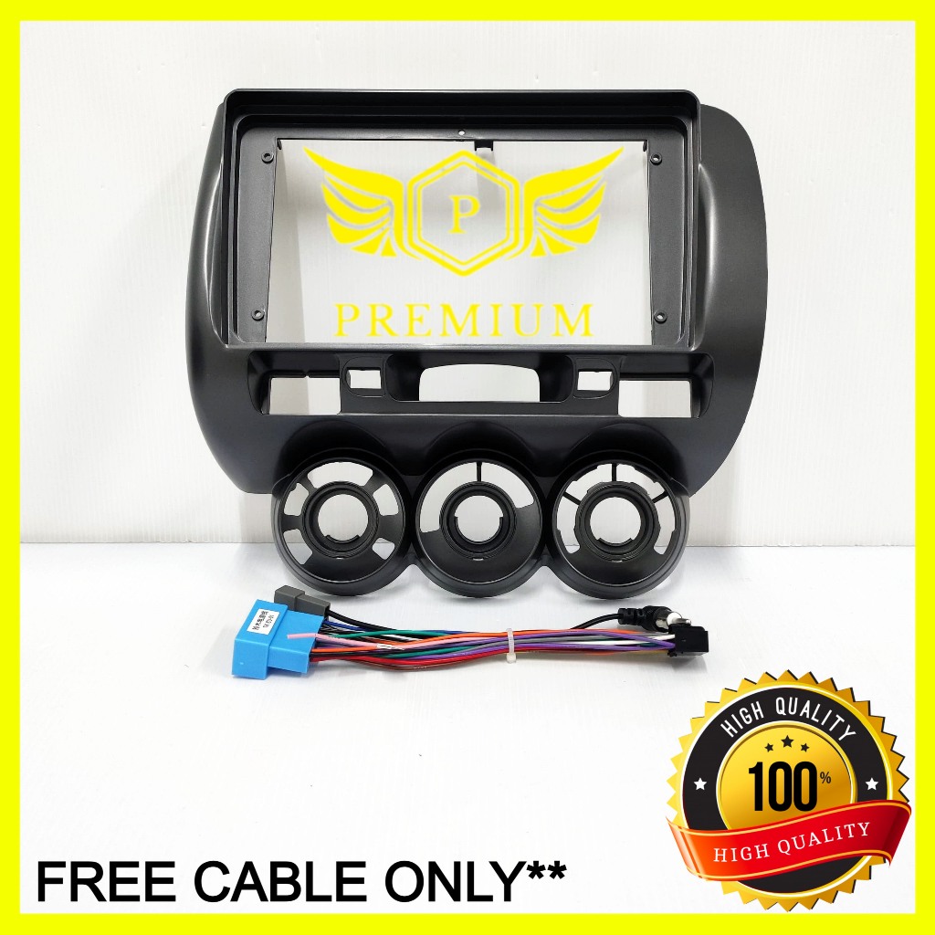 HONDA CITY JAZZ 2003-2007 MANUAL A/C 9 INCH ANDROID CASING (FREE CABLE+ ...
