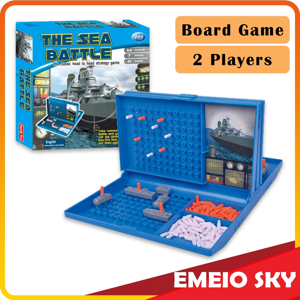 2 Players Battleships Sea Battle Traditional Cooperative Board Game ...