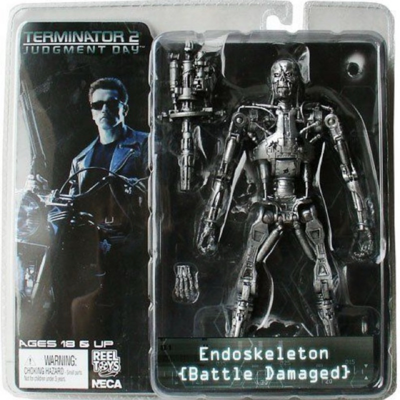 NECA Terminator 2: Judgement Day T-800 Endoskeleton (Battle Damaged) 7 ...
