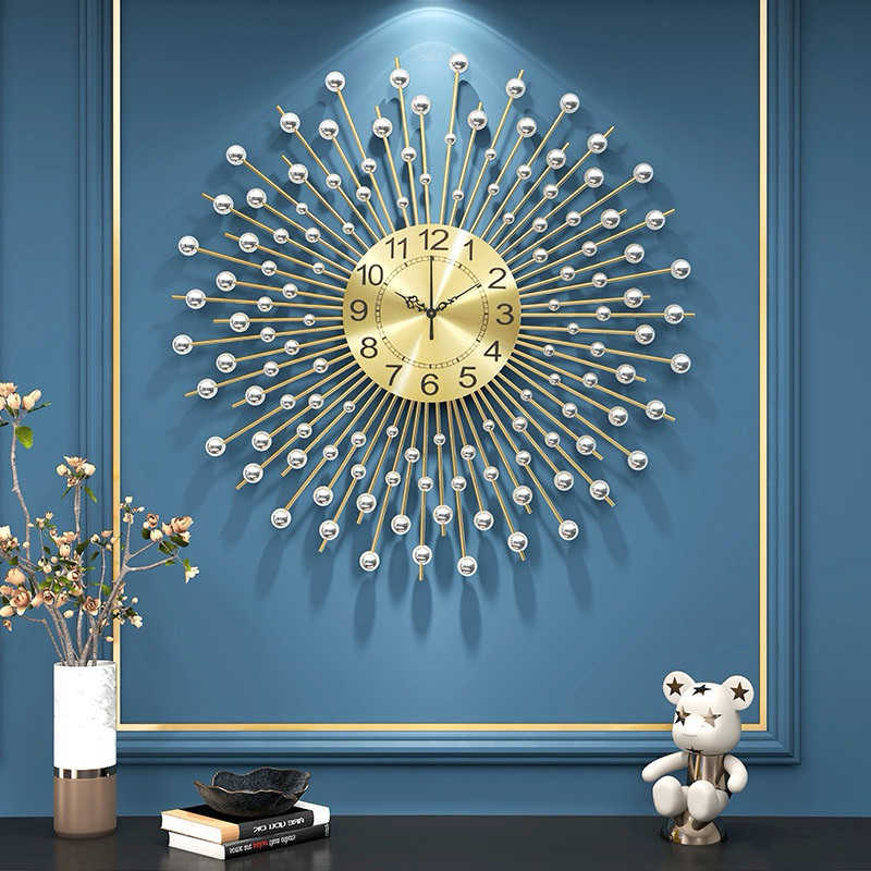 READYSTOCK Jam Dinding Hiasan Besar DIY Iron Metal Wall Clock Moden ...