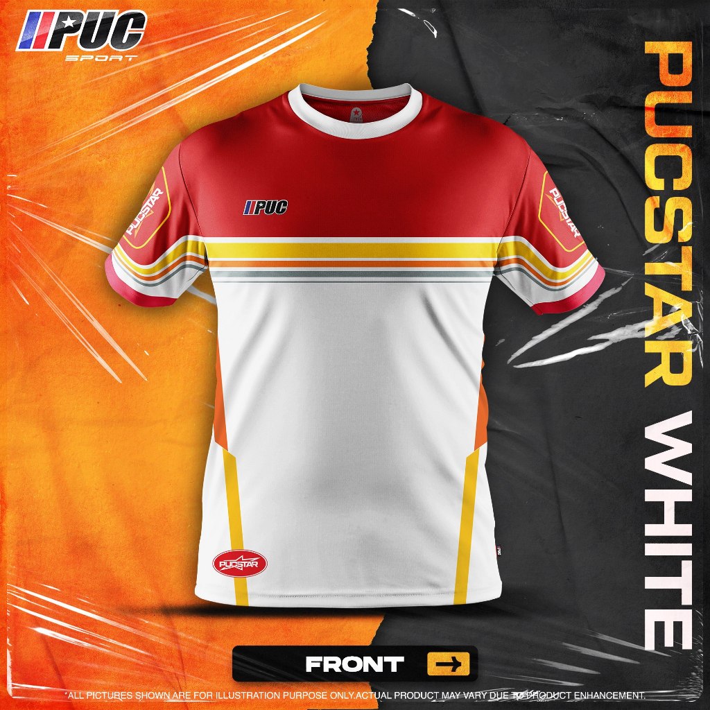 Jersey Puc Star White Puc Sport Team Bolasepak/Futsal/Badminton ...