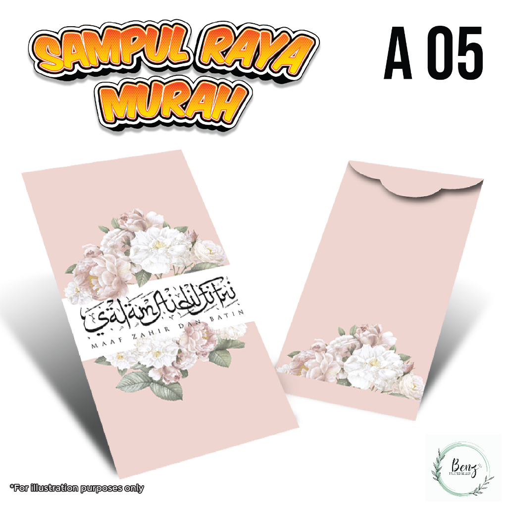 READY MADE | 1 PACKET (5 KEPING) Sampul Raya Murah 2024 | Sampul Raya ...