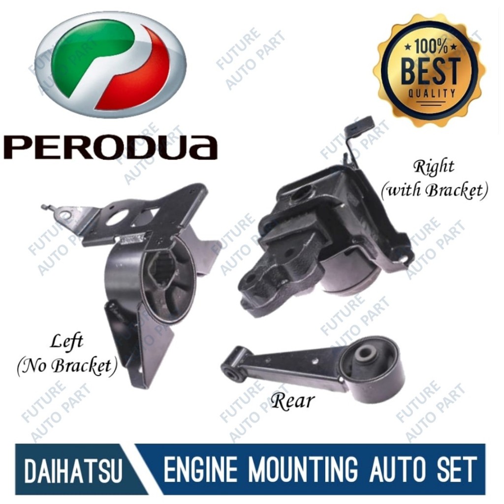 ENGINE MOUNTING AUTO SET (NO BRACKET) FOR PERODUA AXIA 2014-2016 ...