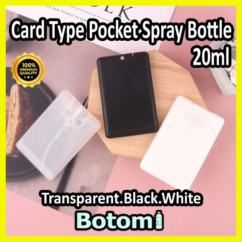 20ml Travel Transparent Card Style Spray Empty Bottle Hand Sanitizer ...