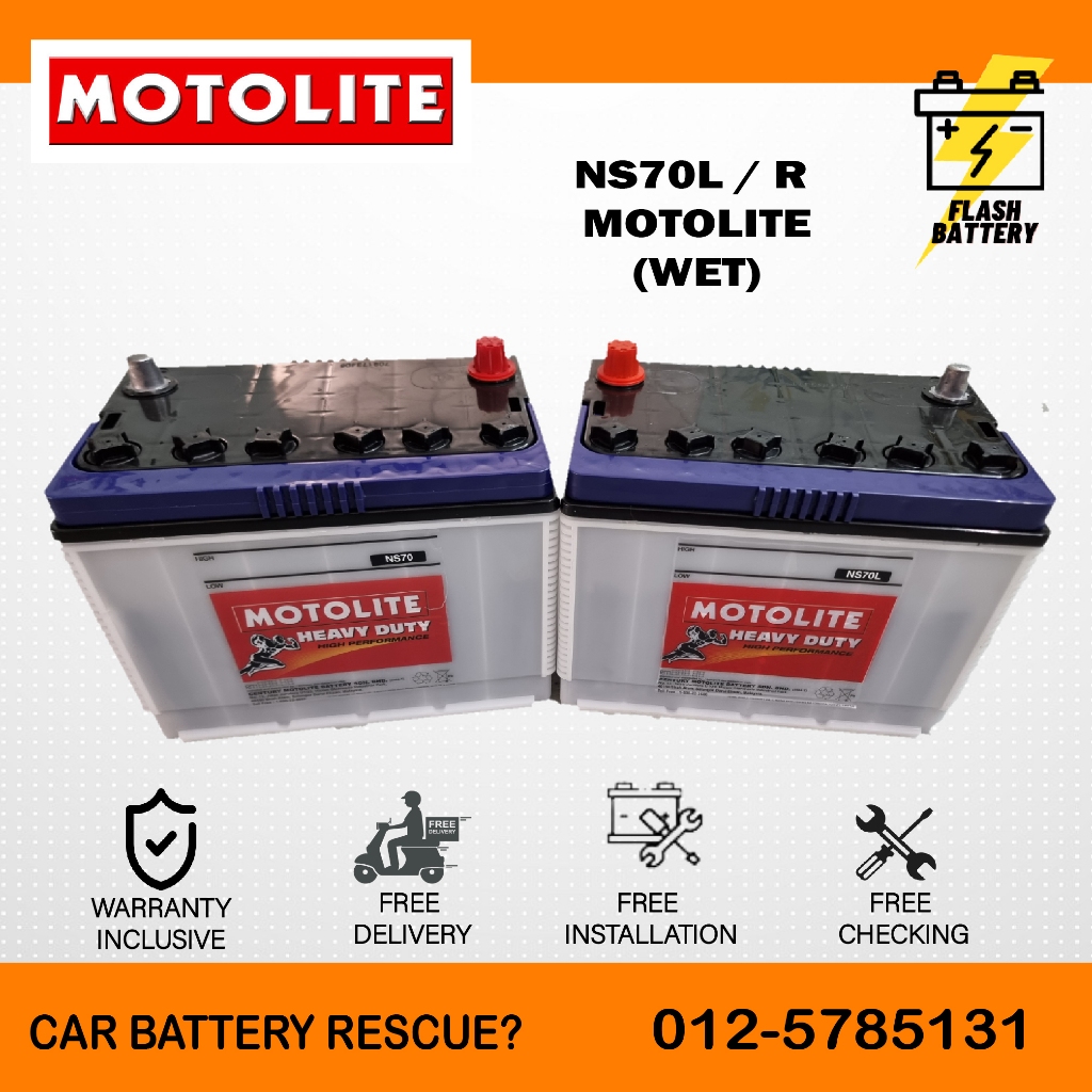 [ Installation Provided ] NS70 | NS70L | D26R | D26L ] Motolite Heavy ...