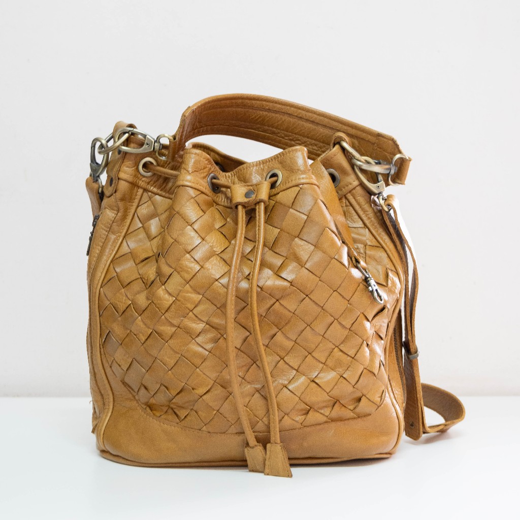 【Milloo】Handmade Leather Tote Bag (Used) | Shopee Malaysia