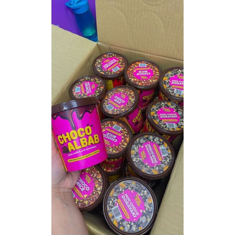 CHOCO ALBAB TUB PINK (CHOCO CRUNCH, CHOCO RICE, CHOCO DORAYAKI & CHOCO ...