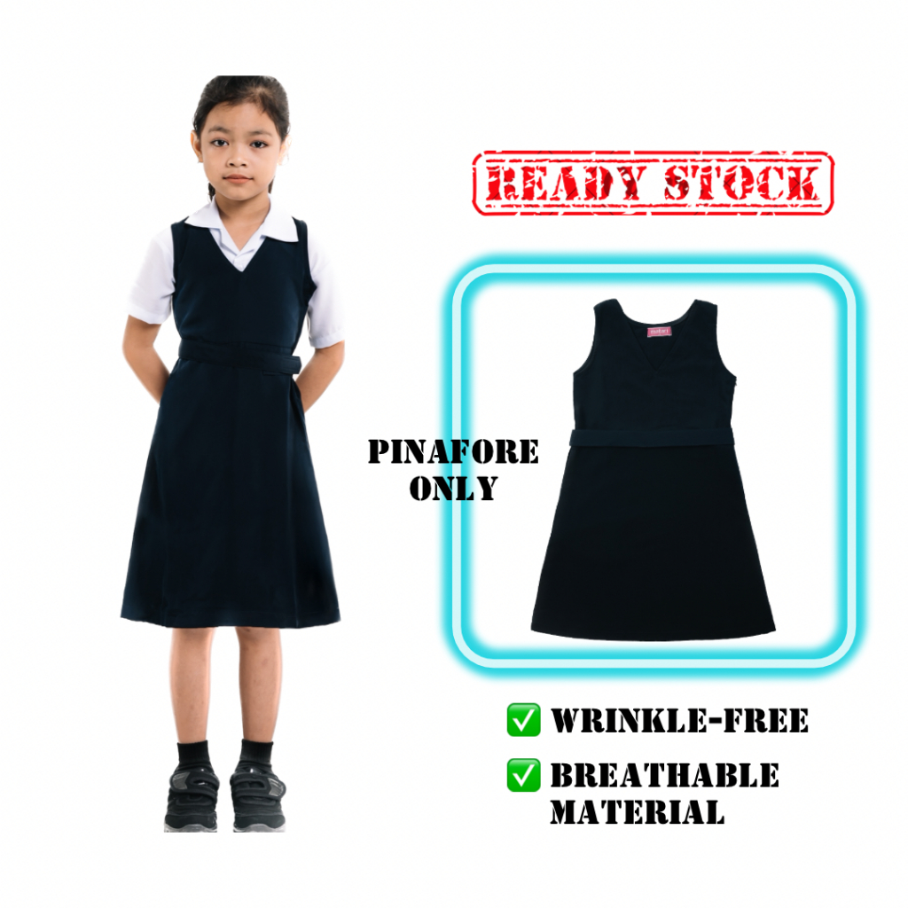 MATARI Primary School Pinafore Wrinkle-free Pinafore Sekolah Rendah ...