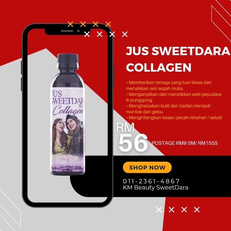 JUS SWEETDARA COLLAGEN (No. Rujukan KKM 140316/01/146ISI KANDUNGAN ...