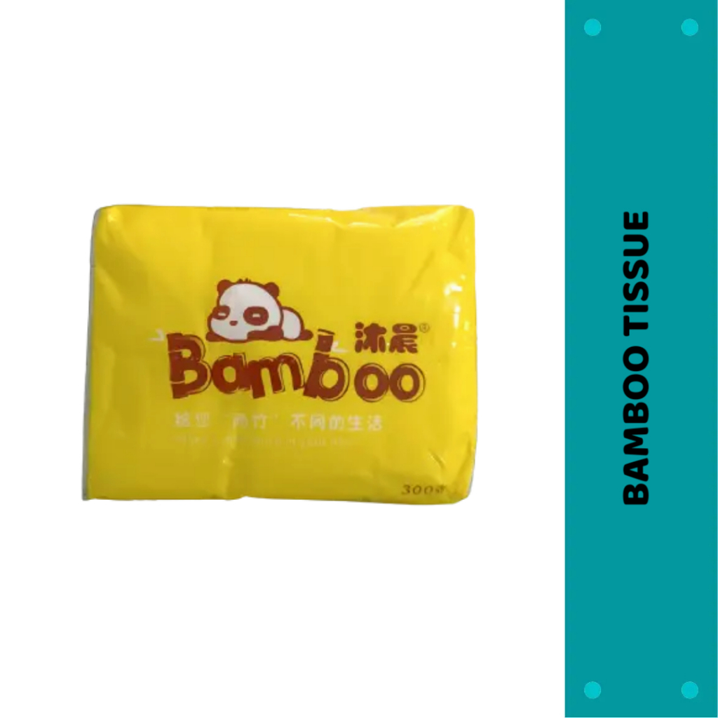Soft Tissue Bamboo Tissue Paper for Facial 4 Ply 300 Sheets | Shopee ...