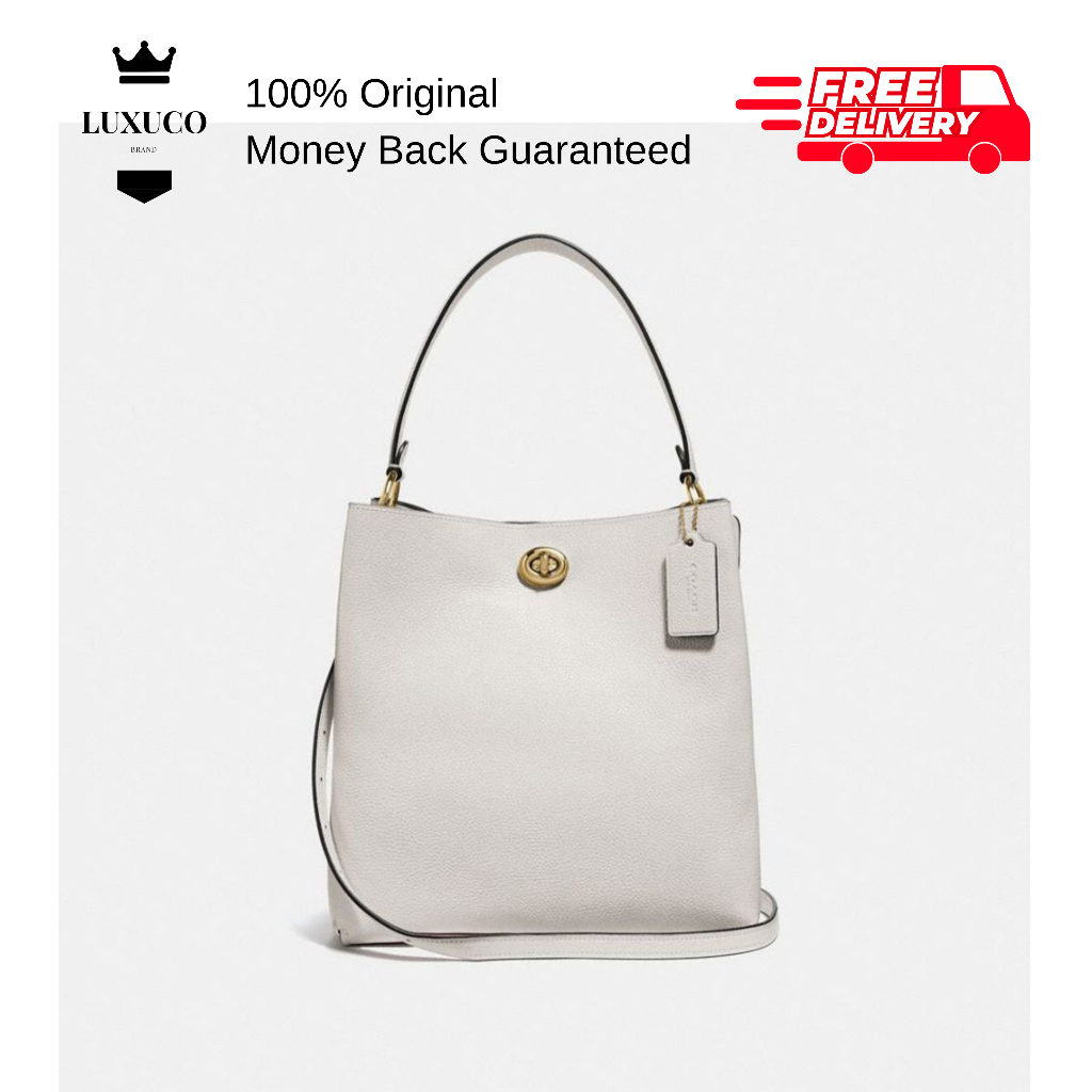 [Luxuco] COACH Charlie Bucket Bag 55200 White Women Handbag Sling ...
