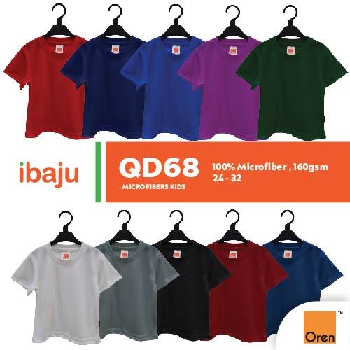 JCP x OREN SPORT T Shirt Baju Budak Lelaki Perempuan 100% Microfiber ...