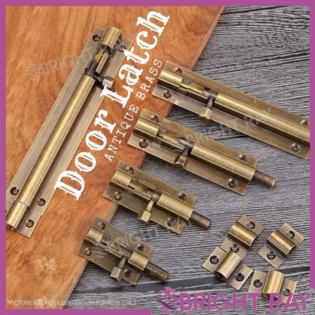 Premium Antique Brass Slide Door Latch Door Shutter Door Lock Window ...