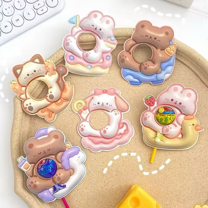 3D Cartoon Lollipop Candy Paper Card Decoration Creative DIY Insert ...