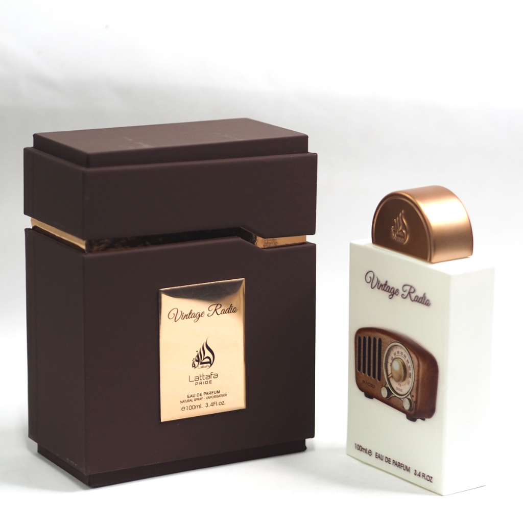 Lattafa Vintage Radio Edp Perfume for Unisex 100ML Pride, Monyak Wangi ...