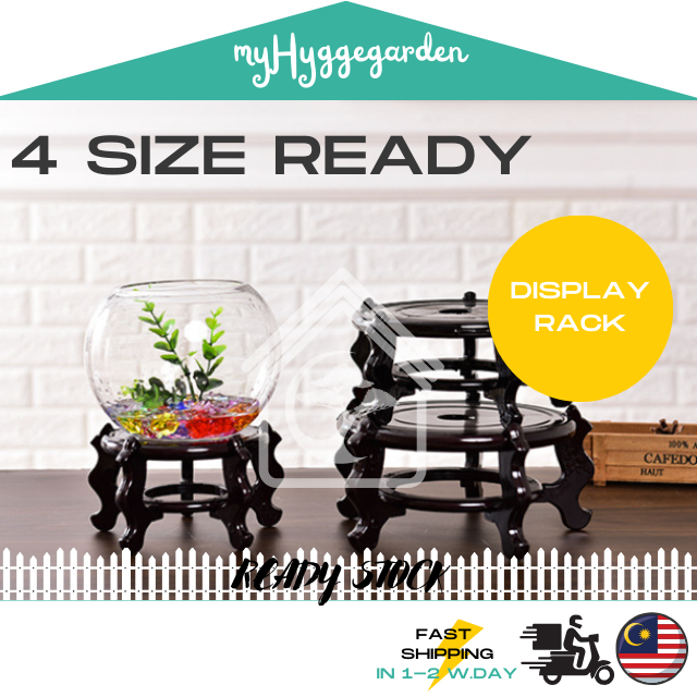 [14-22cm] Antique Plastic Display Rack Fish Bowl Stand Plant Pot Home ...