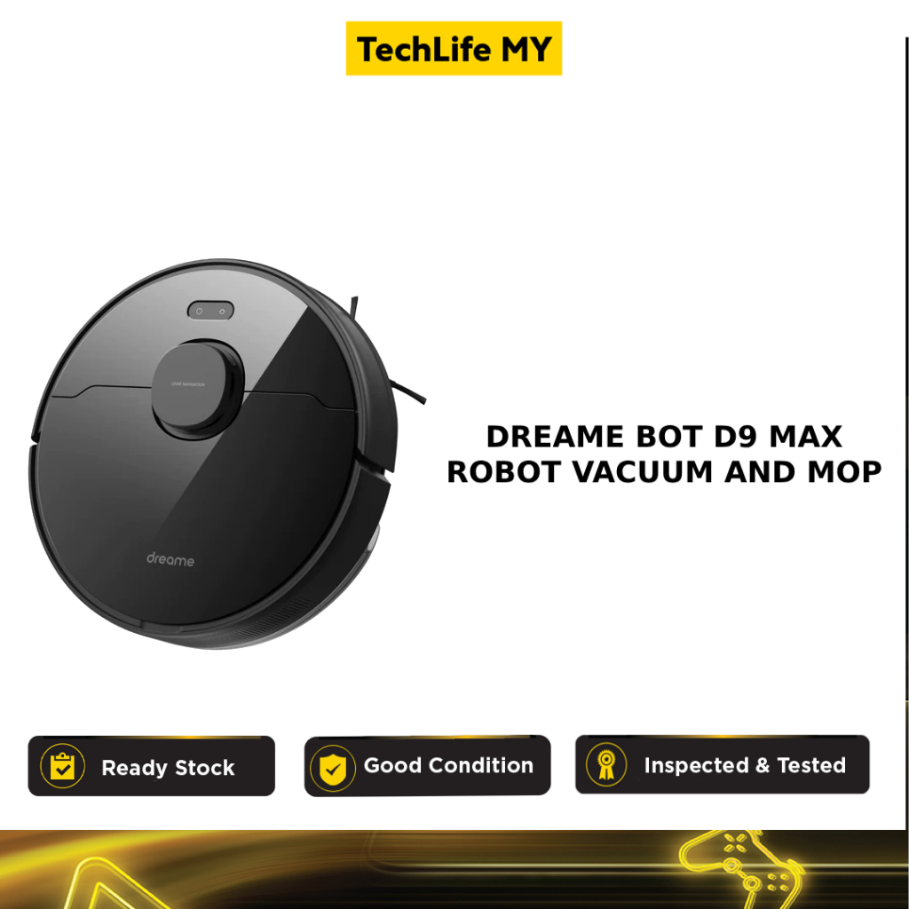 Dreame Bot D9 Max Robot Vacuum And Mop 4 000pa Suction Lidar