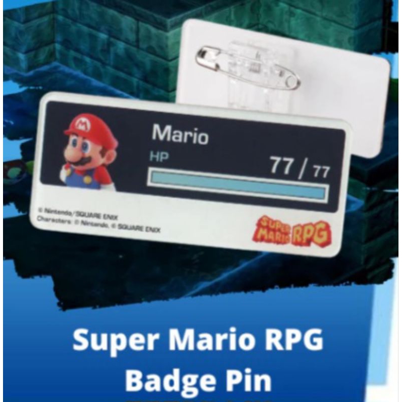 SUPER MARIO RPG PIN BADGES HP (NEW) | Shopee Malaysia