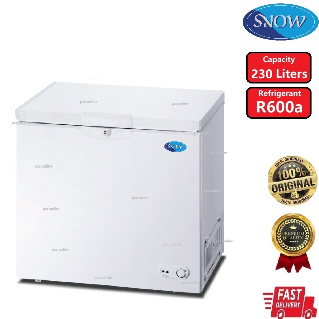 Snow LY250LD Chest Freezer /Peti Sejuk Daging / Peti Sejuk Beku (230 L ...
