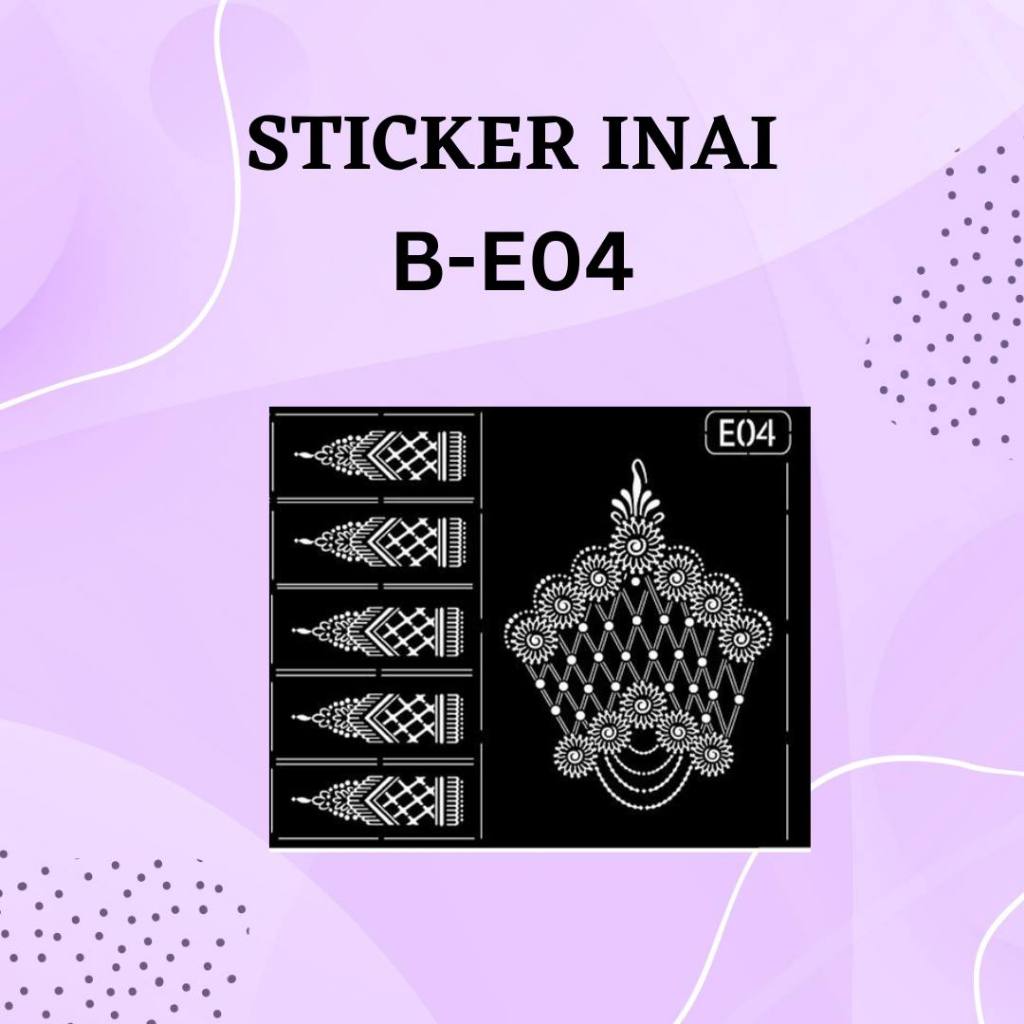 Sticker Corak Inai / Henna Stencil / Sticker Inai / Henna Sticker ...