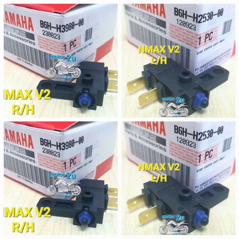 NMAX V2 Front Rear Brake Switch Left Right Original Yamaha Suis Brek ...