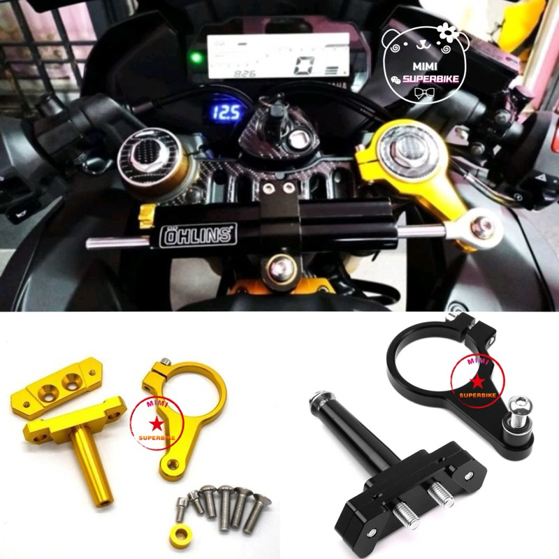 YAMAHA R15 V3 DAMPER BRACKET CNC MOTORCYCLE STABILIZER STEERING STAM ...