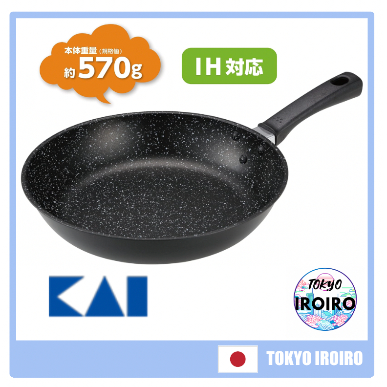 【Japan Quality】KAI Frying Pan Kai House Select Weighing High Thermal Efficiency IH Compatible ...