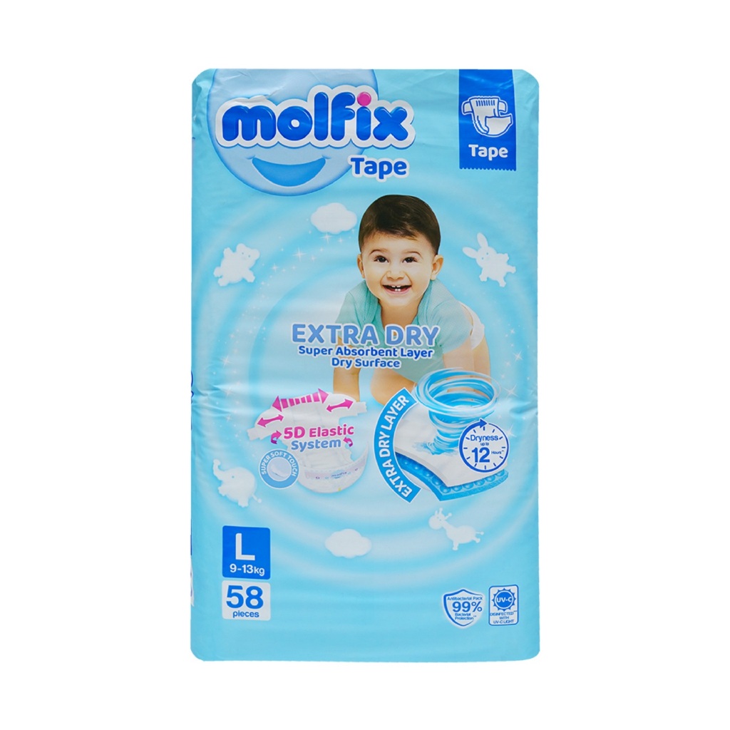 Molfix Extra Dry Jumbo Tape L58 | Shopee Malaysia