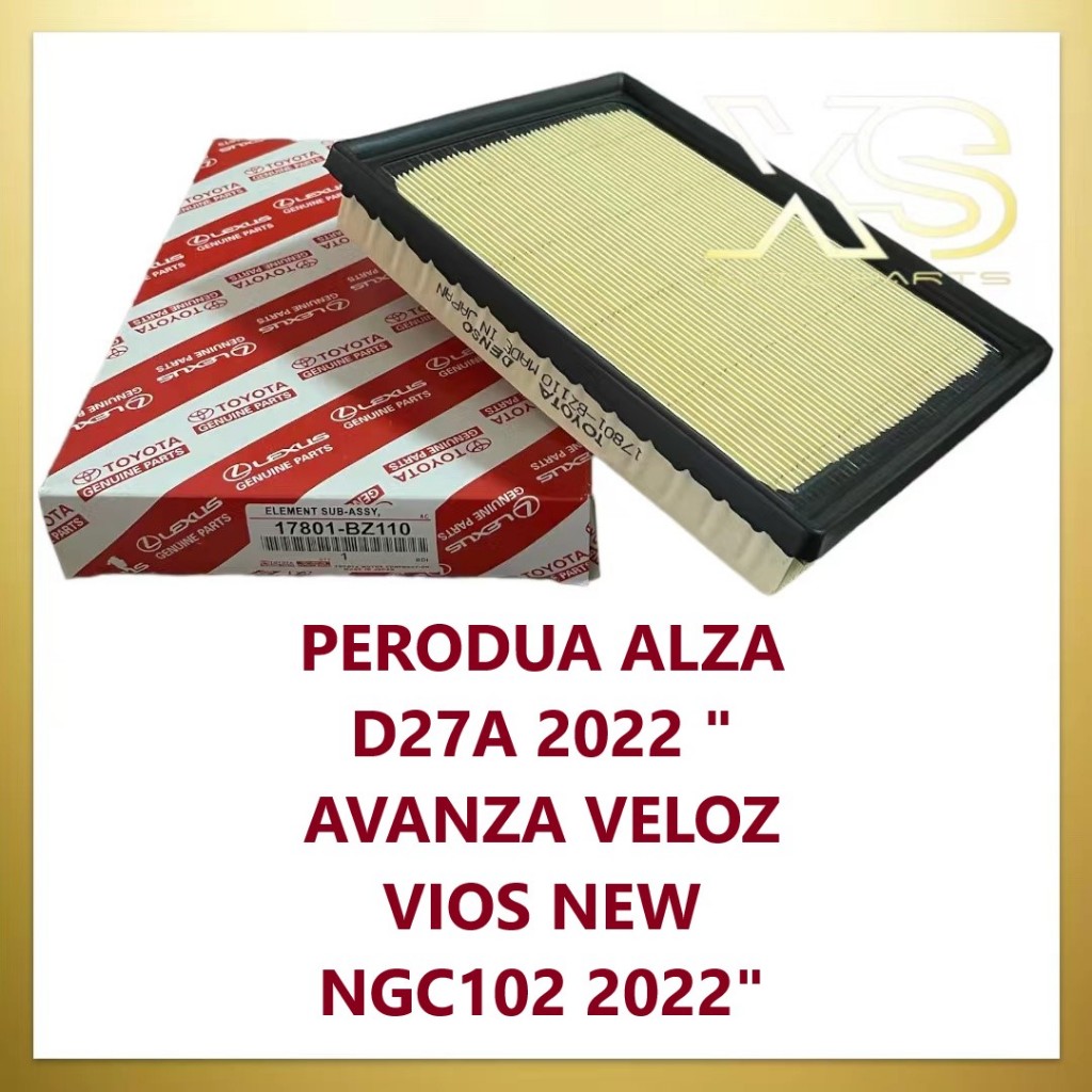 100% ORIGINAL TOYOTA AIR FILTER TOYOTA AVANZA VELOZ 2022 !! VIOS NEW ...