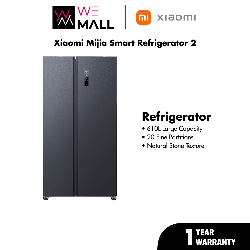 Xiaomi Mijia Smart Refrigerator 2 Door Side-by-Side 610L 99.99% ...