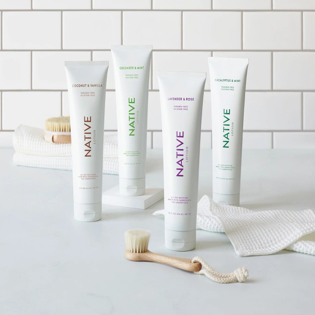 Native Natural Body Hand Lotion Moisturiser Cream Coconut Cucumber ...