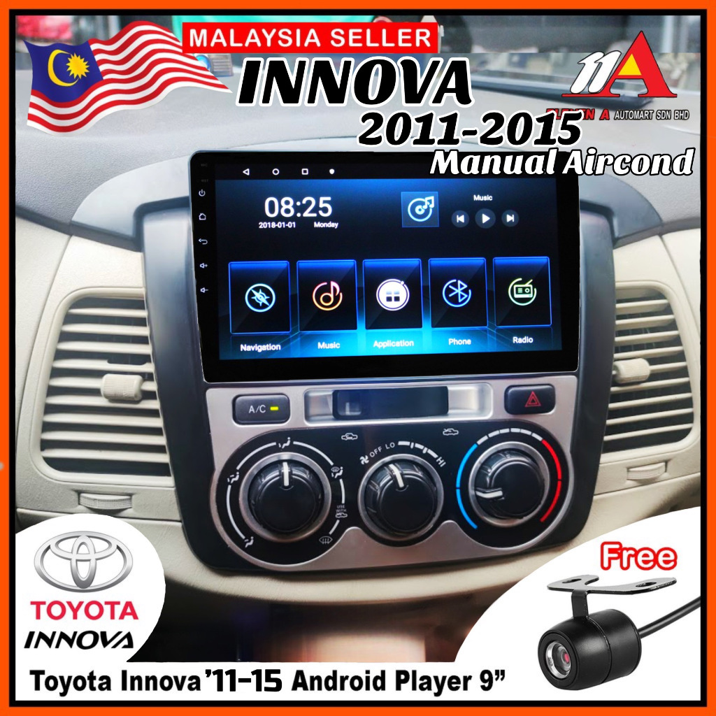Toyota Innova '11-15 Allwinner Quad Core 9" IPS Screen Android Player ...