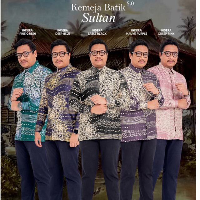 Baju Kemeja Batik Sultan 5.0 INDERA (Batik malaysia, Sedondon Kurung ...