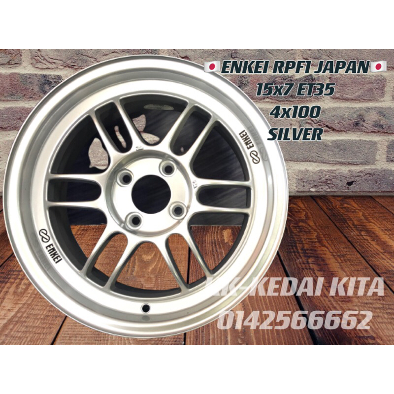 NEW RIM ENKEI RPF1 15 INCHI ORI JAPAN🇯🇵🇯🇵 | Shopee Malaysia
