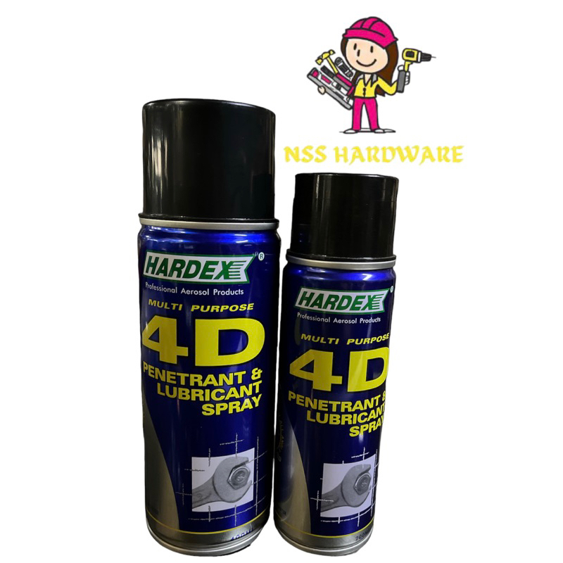 Hardex 4D Penetrant Lubricant Spray / Spray Anti Rust /Spray Anti Karat ...