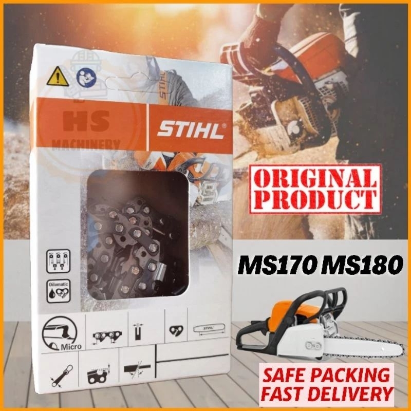 100% Original MS170 MS180 MS210 12"/14"/16"/18" 3636 Sawchain Mata Rantai Chainsaw | Shopee Malaysia