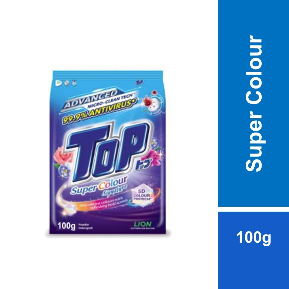 Top Detergent Powder Super Colour 100g | Shopee Malaysia
