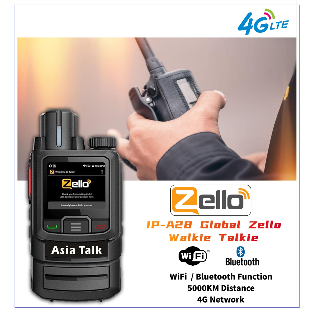 IP-A28 Zello Mini 4G 5000KM Global Intercom walkie talkie zello walkie ...