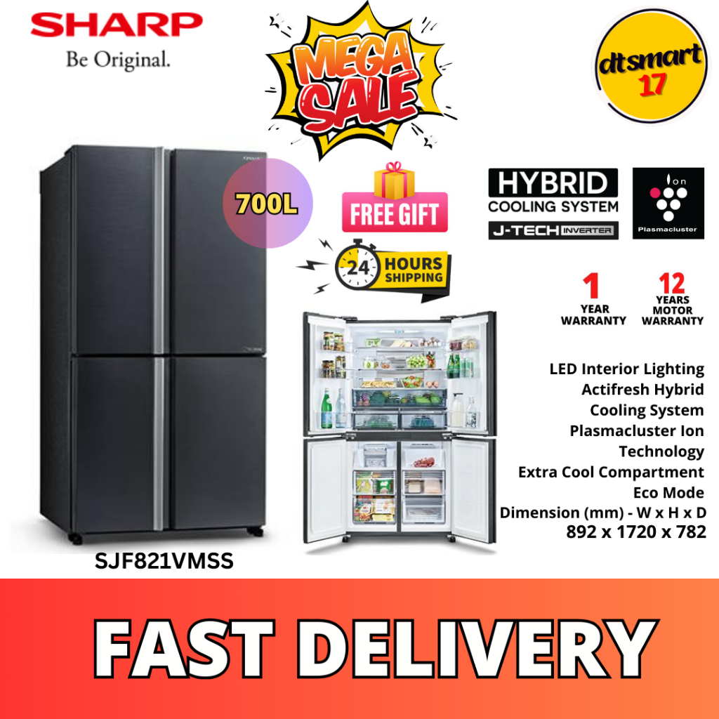 𝐋𝐎𝐑𝐑𝐘 𝐒𝐄𝐍𝐃𝐈𝐑𝐈 𝗞𝗟,𝗦𝗘𝗟𝗔𝗡𝗚𝗢𝗥 Sharp Avance Refrigerator J-Tech Inverter ...