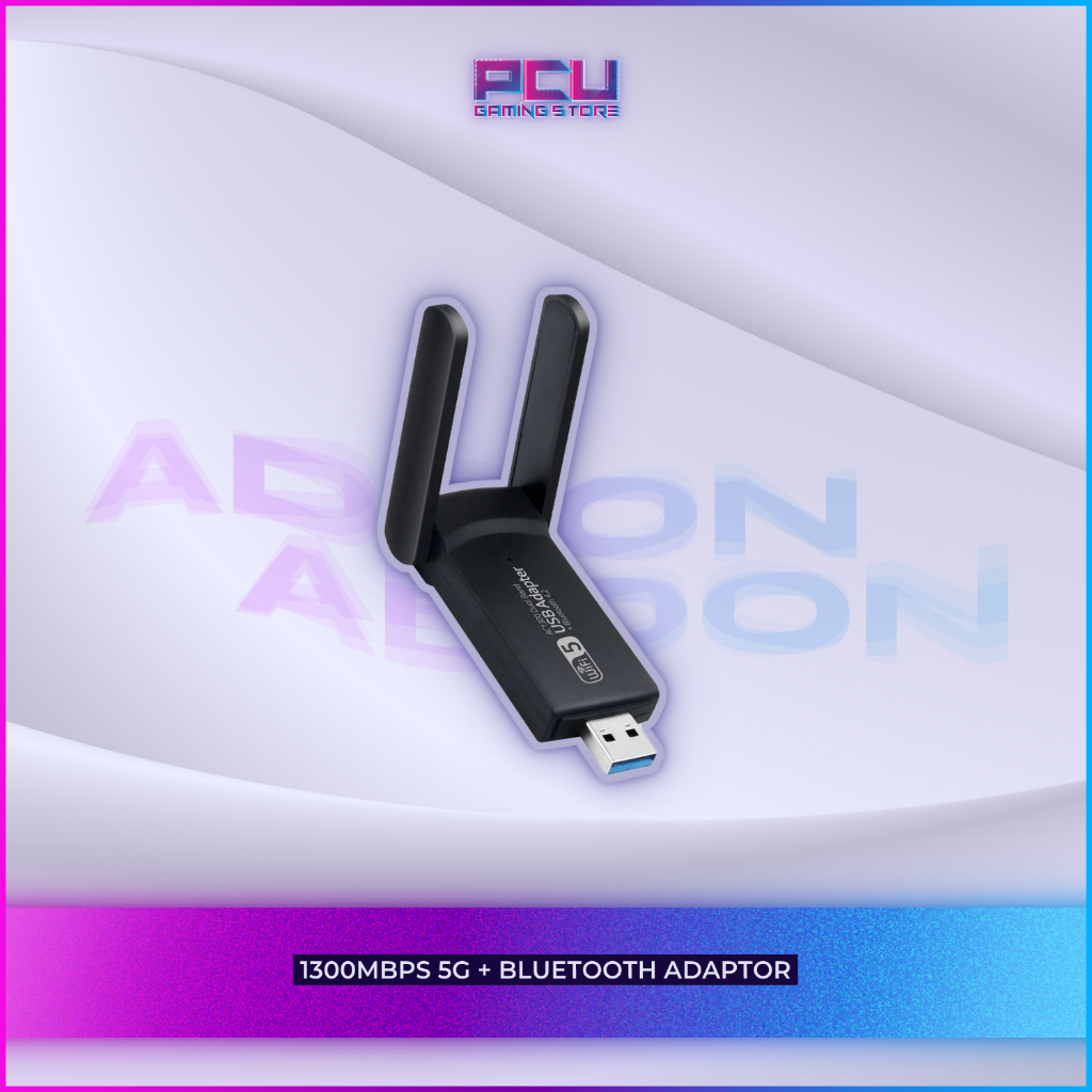 1300Mbps Wifi USB Network Card WiFi 5 AC1300 USB Wifi Adapter Dual Band ...