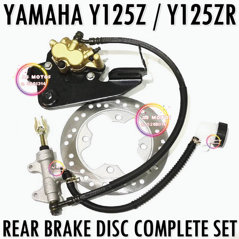 REAR BRAKE DISC COMPLETE SET YAMAHA Y125Z Y125ZR Y125 125 125Z 125ZR ...