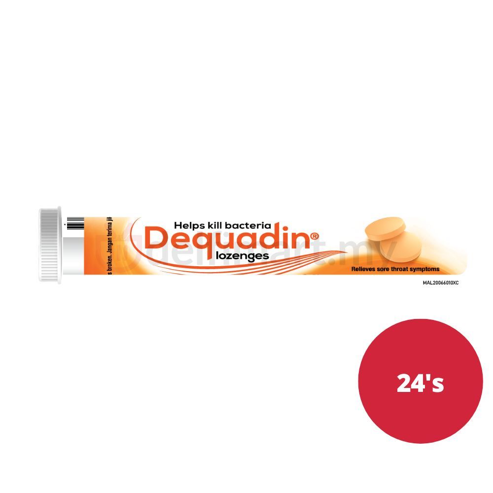 DEQUADIN LOZENGES (24'S PER TUBE) | Shopee Malaysia