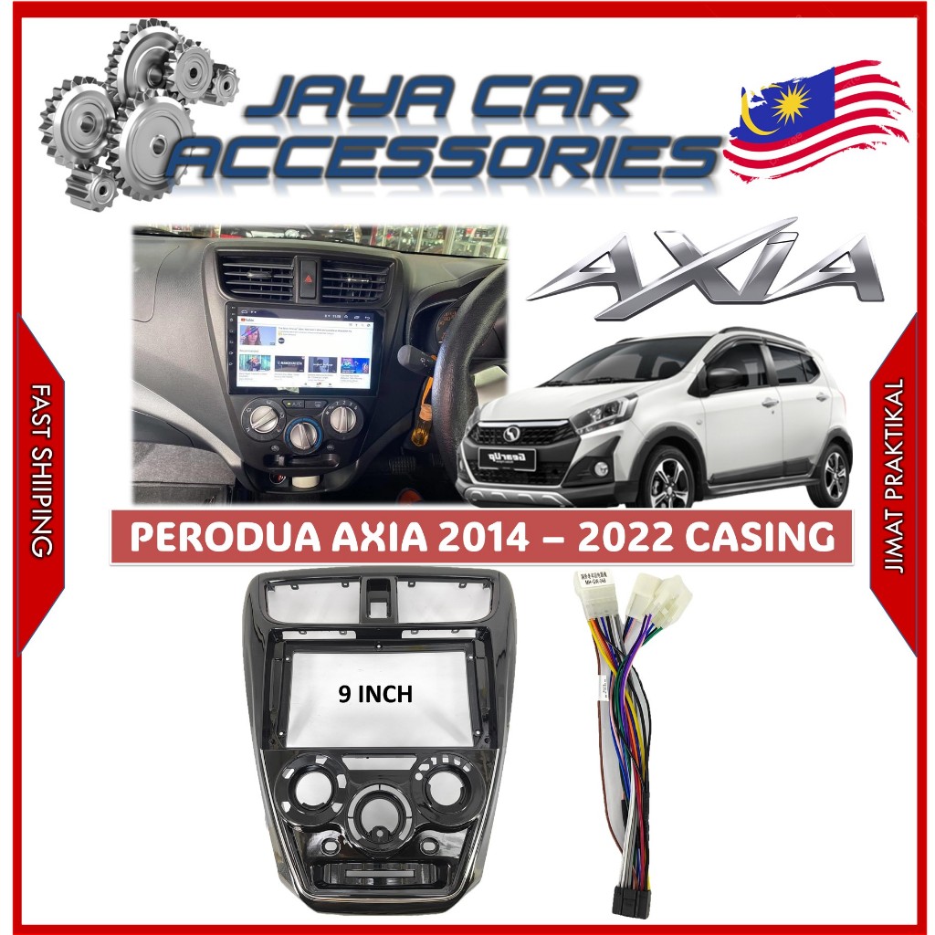 9 INCH Android Player Casing For Perodua Axia 2014 2015 2016 2017 2018 ...
