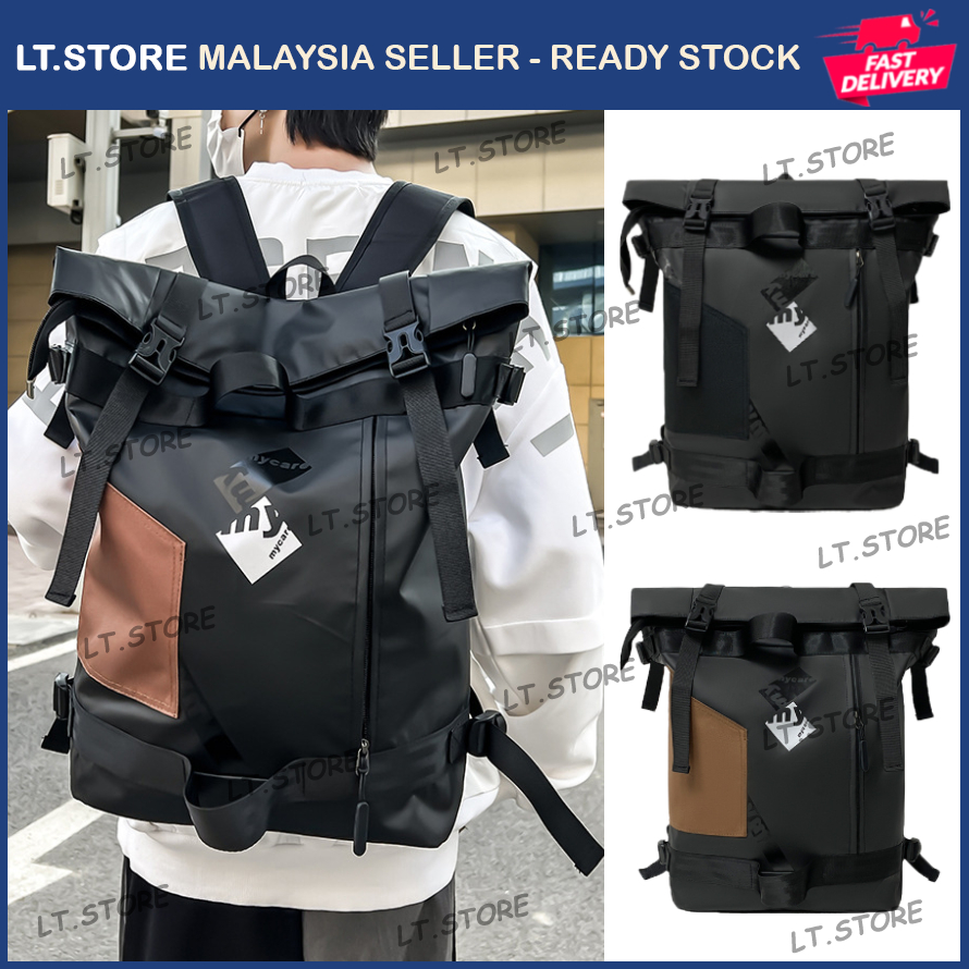READY STOCK Fashion Large Capacity Waterproof Men Backpack Women Bag ...