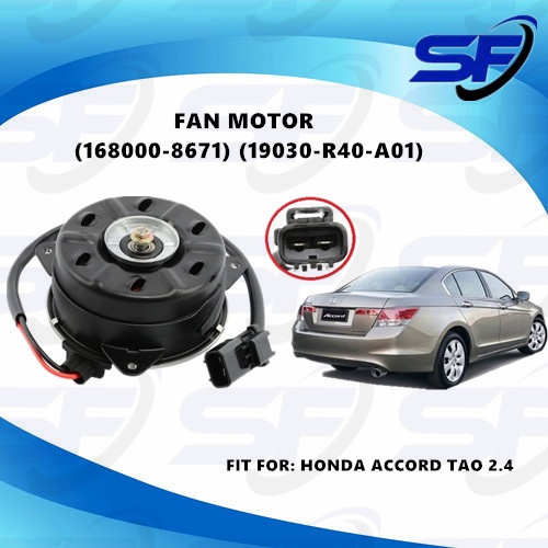 HONDA ACCORD TAO 2.4 RADIATOR FAN MOTOR 168000-8671 19030-R40-A01 ...