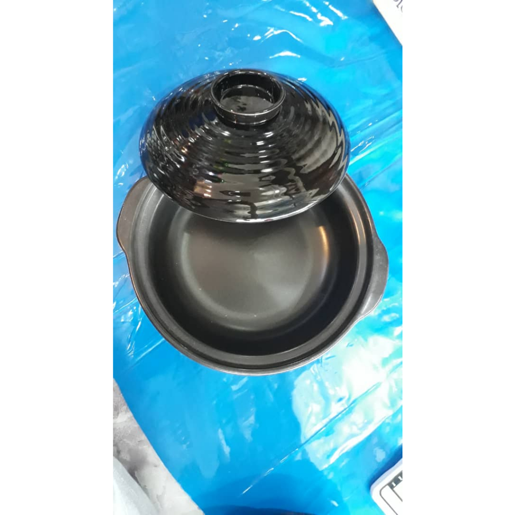 11'' Ceramic Clay Pot/Sapoh Deep (Black)/11 ''periuk tanah liat seramik ...
