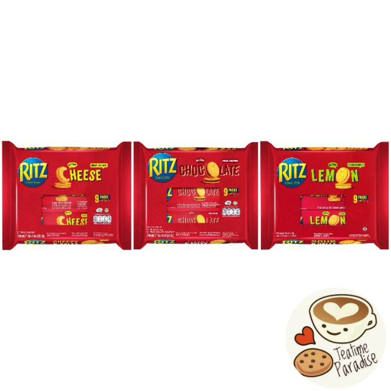 Ritz Cream Sandwich Multipack 9 x 27g (Chocolate/Cheese /Lemon ...