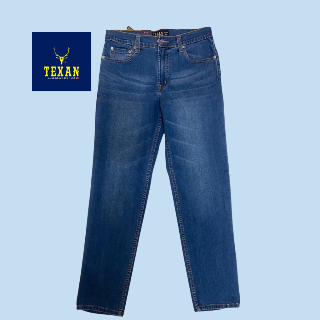 Texan 888 Slim Straight Denim Jeans 106B | Shopee Malaysia